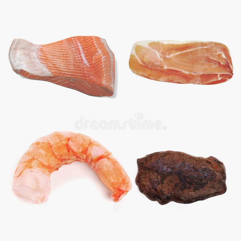 3D Render of Meat stock illustration. Illustration of collection ...