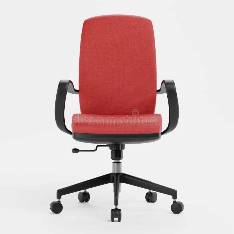 3D Render of Office Chair stock illustration. Illustration of seat ...