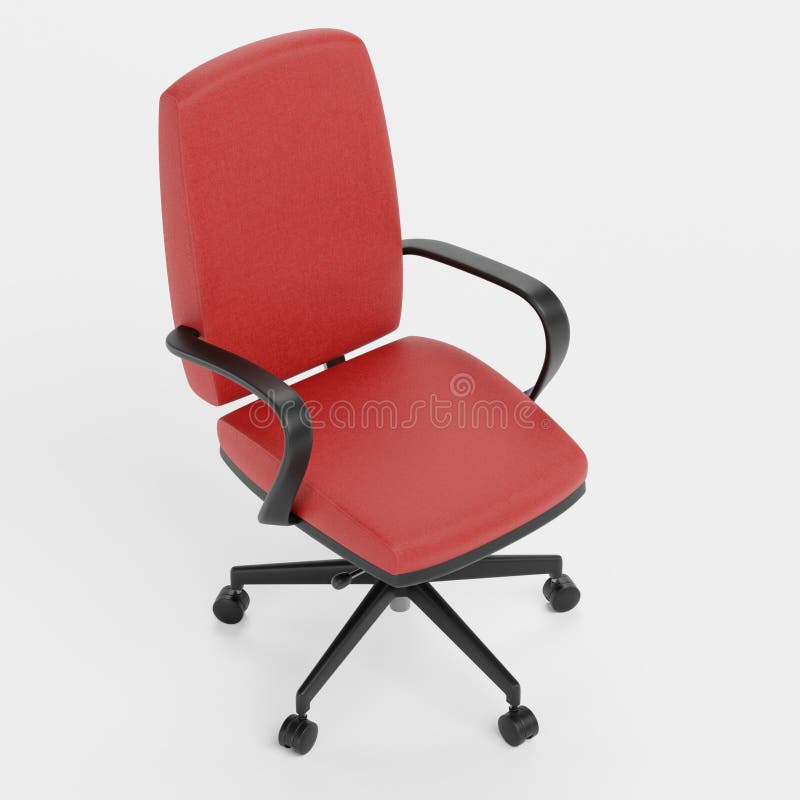 3D Render of Office Chair stock illustration. Illustration of chair ...
