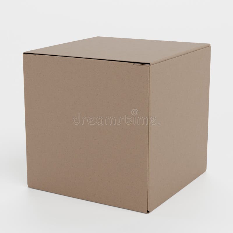 3D Render of Paper Box stock illustration. Illustration of orgami ...