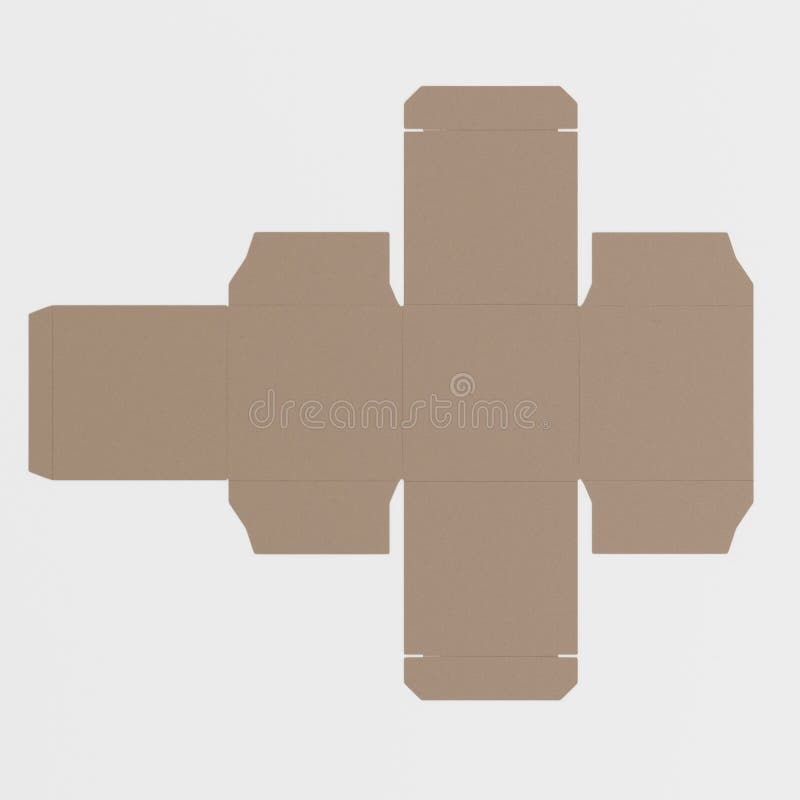 3D Render of Paper Box stock illustration. Illustration of model ...