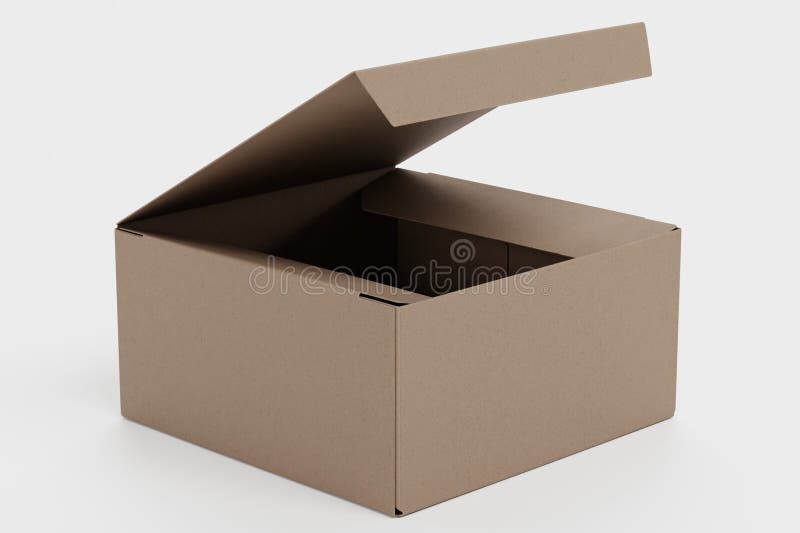 3D Render of Paper Box stock illustration. Illustration of office ...