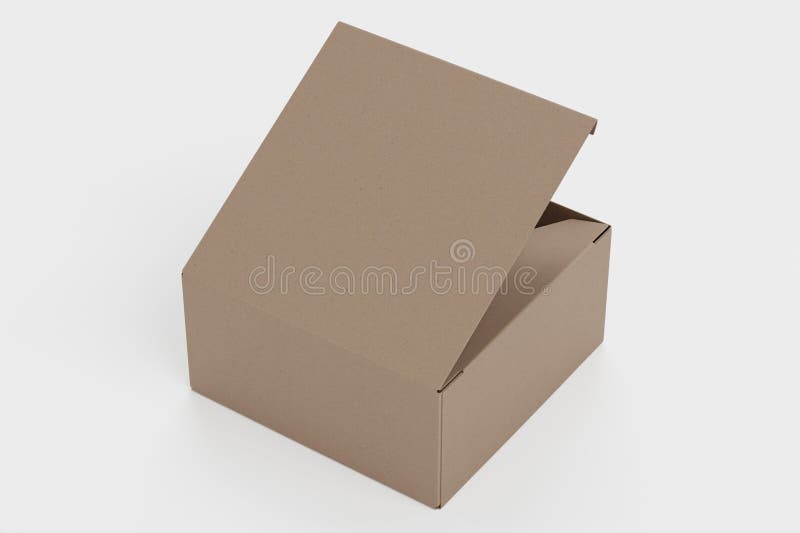3D Render of Paper Box stock illustration. Illustration of post - 324428917