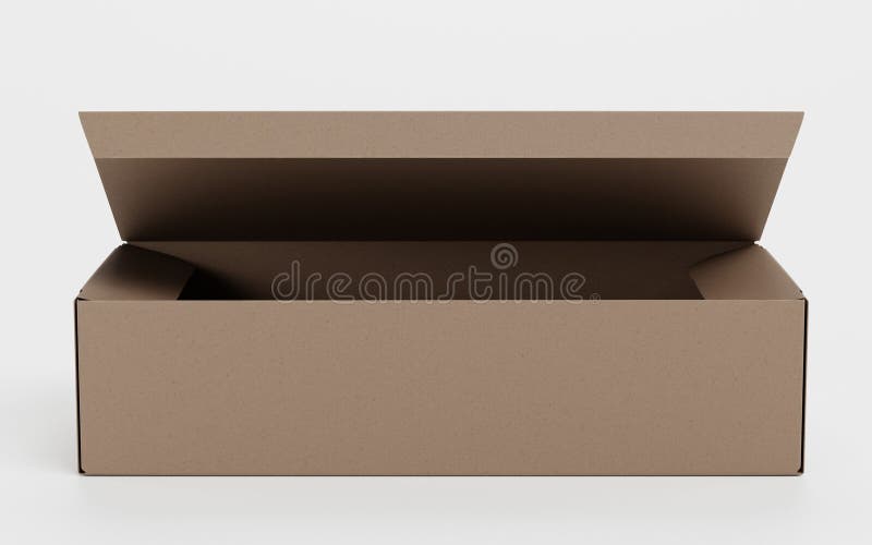 3D Render of Paper Box stock illustration. Illustration of game - 324428929