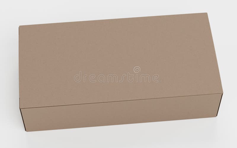 3D Render of Paper Box stock illustration. Illustration of render ...