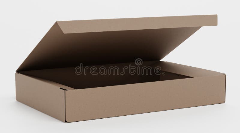 3D Render of Paper Box stock illustration. Illustration of model ...