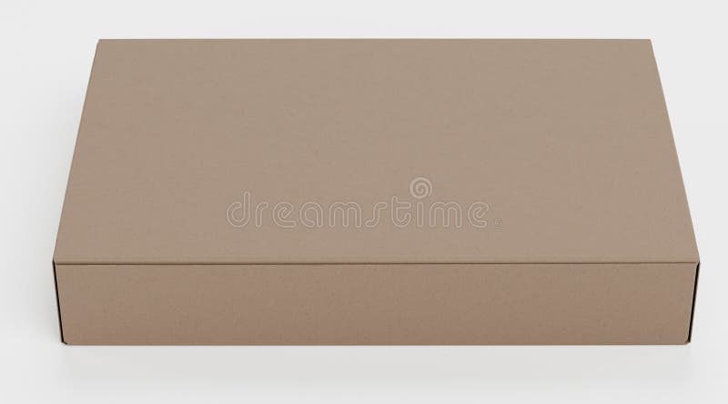 3D Render of Paper Box stock illustration. Illustration of crate ...