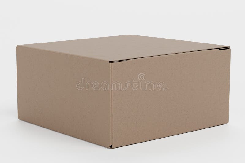 3D Render of Paper Box stock illustration. Illustration of render ...