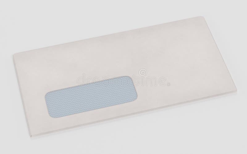 3D Render Of Paper Envelope Stock Photo - Image of hand, stamp: 219871562