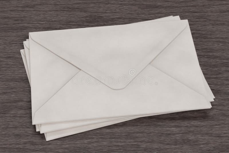 3D Render of Paper Envelope Stock Illustration - Illustration of stamp ...