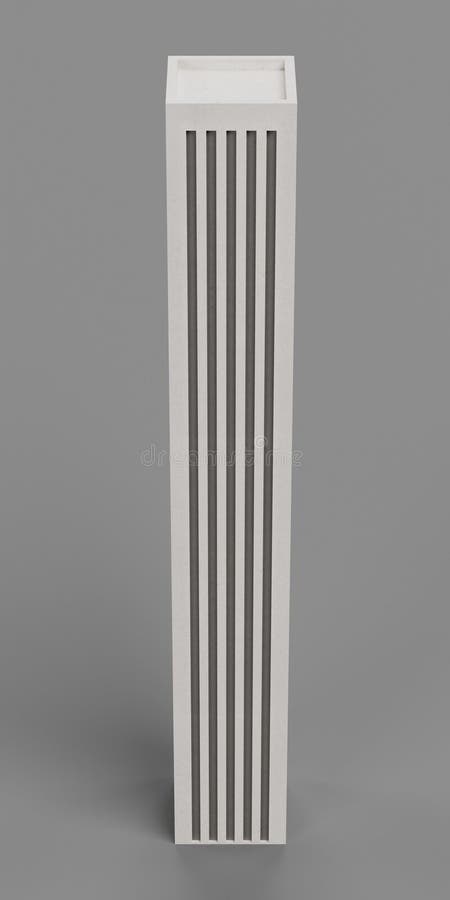 3D Render of Paper Skyscraper Stock Illustration - Illustration of ...