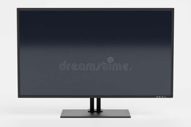 3D Render of PC Monitor stock illustration. Illustration of oled ...