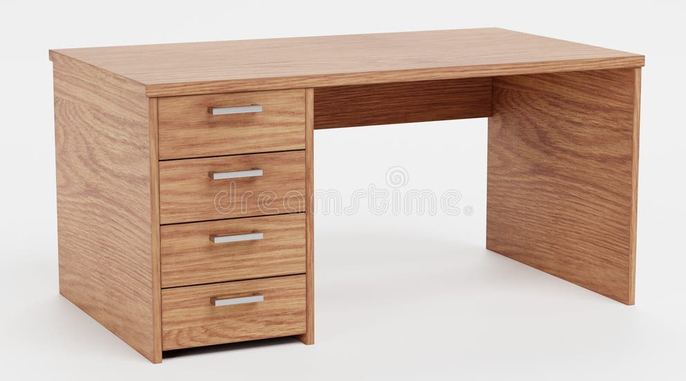 3D Render of PC Table stock illustration. Illustration of modern ...