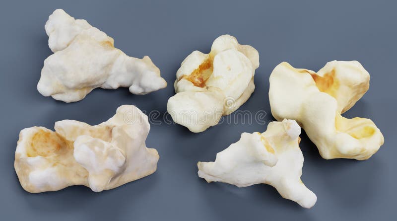 3D Render of Popcorn stock illustration. Illustration of film - 277303633