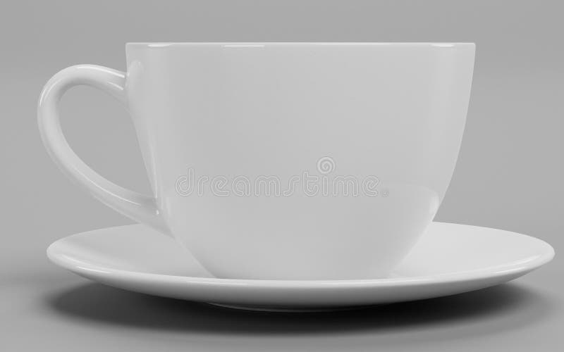 3D Render of Porcelain Cup stock illustration. Illustration of arabica ...