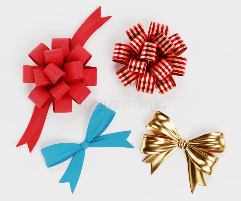 3D Render of Ribbons stock illustration. Illustration of holiday ...