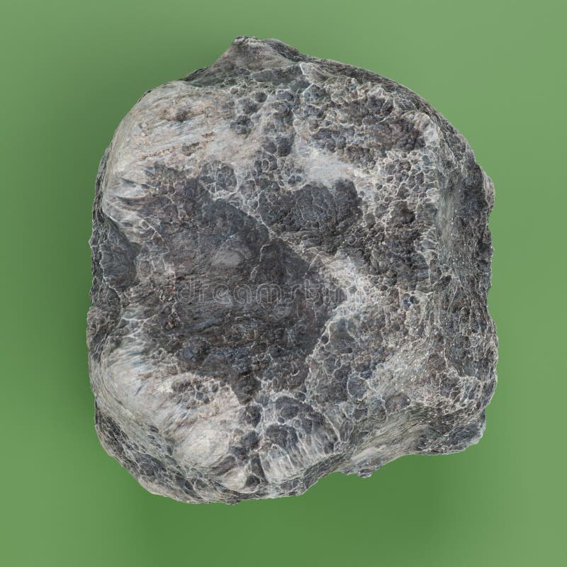 3D Render of Rock Stone stock illustration. Illustration of terrain ...