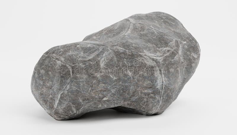 3D Render of Rock Stone stock illustration. Illustration of rock ...