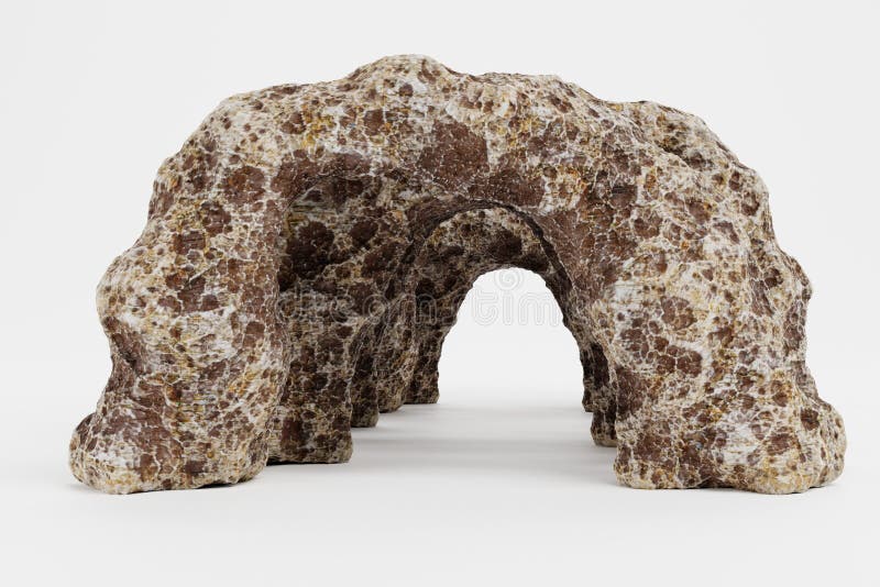 3D Render of Rock Stone stock illustration. Illustration of decoration ...