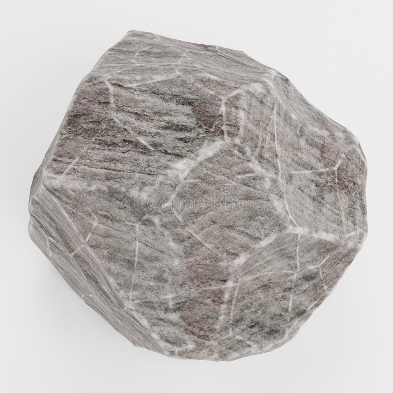 3D Render of Rock Stone stock illustration. Illustration of cliff ...