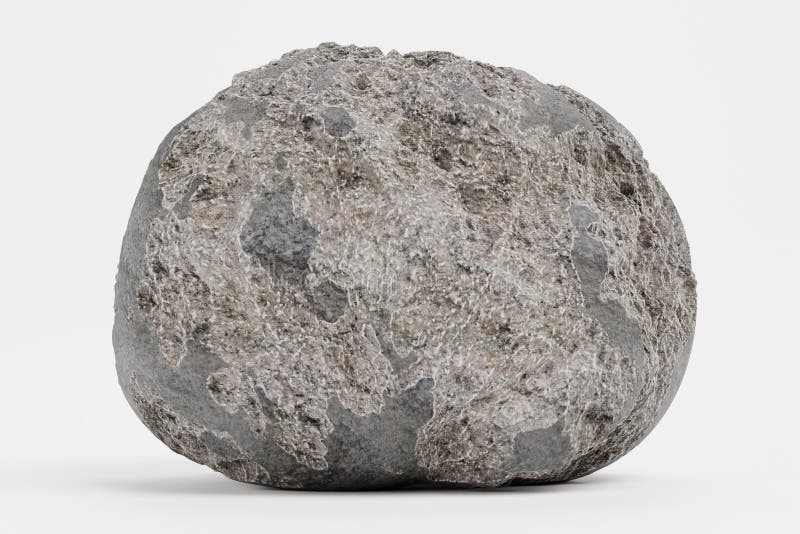 3D Render of Rock Stone stock illustration. Illustration of stone ...
