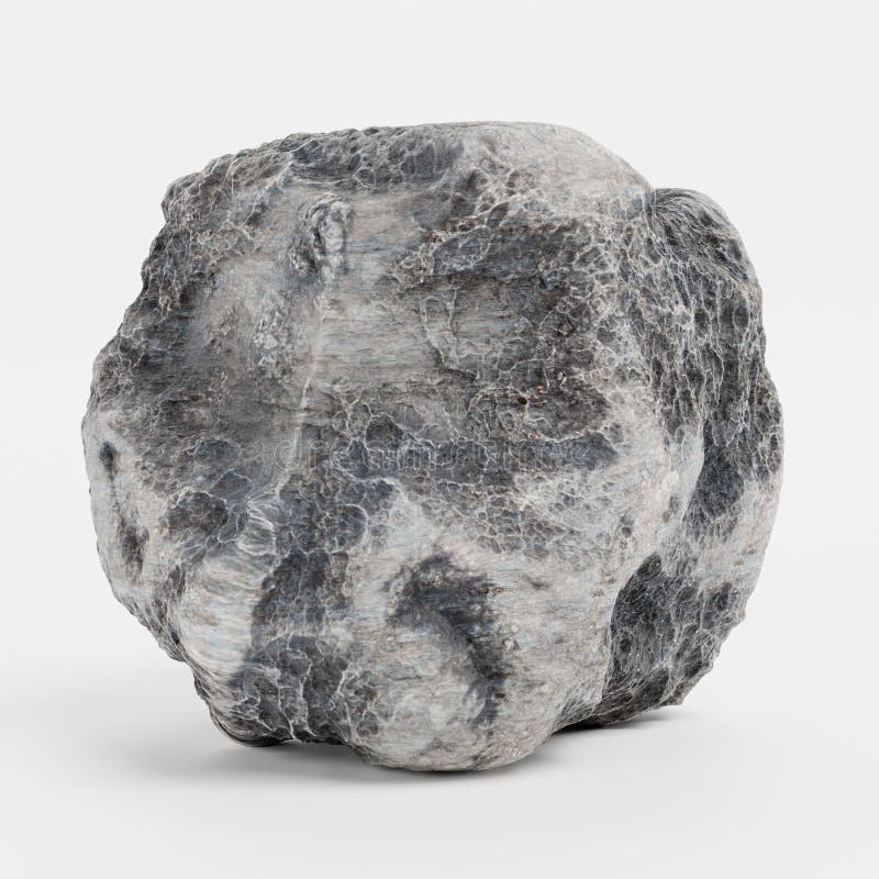 3D Render of Rock Stone stock illustration. Illustration of geology ...
