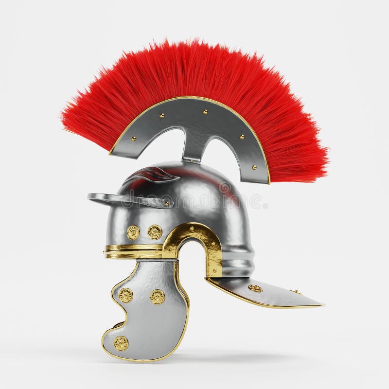 3D Render of Roman Helmet stock illustration. Illustration of helm ...