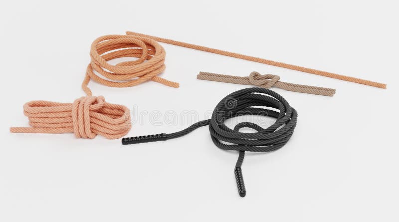 3D Render of Ropes stock illustration. Illustration of sport - 236443633