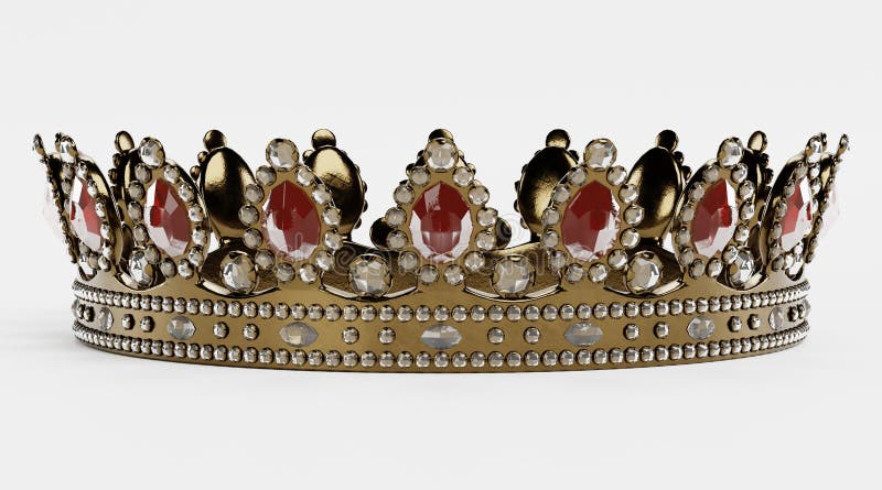 3D Render of Royal Crown stock illustration. Illustration of jewelry ...