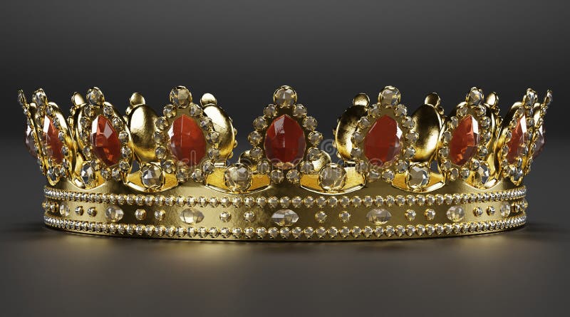 3D Render of Royal Crown stock illustration. Illustration of royal ...