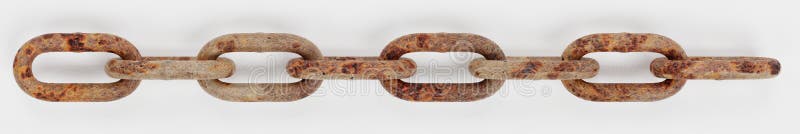 3D Render of Rusty Chain stock illustration. Illustration of bridge ...