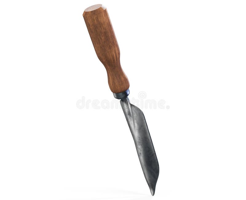 Realistic 3d Render of Shovel on White Stock Illustration ...