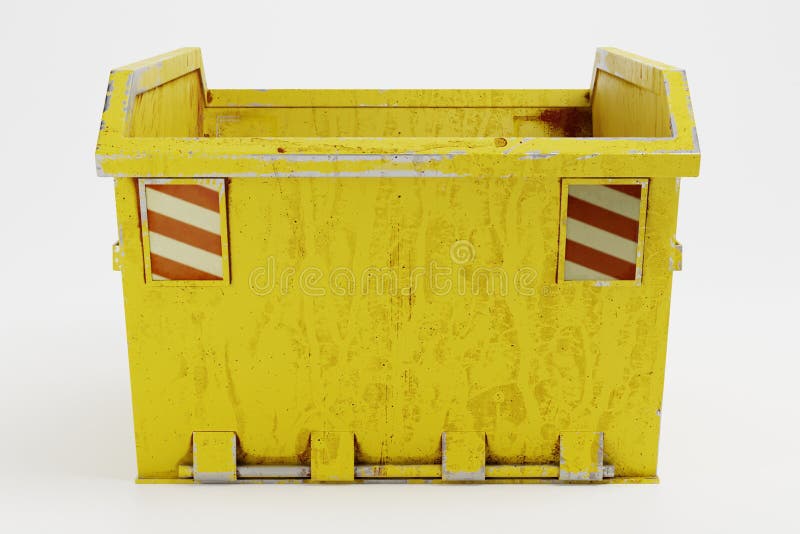 3D Render of Skip stock illustration. Illustration of shipping - 204472364