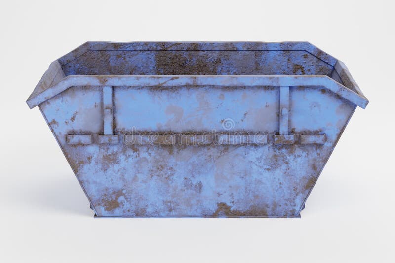 3D Render of Skip stock illustration. Illustration of dumpster - 204467333