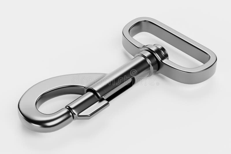 3D Render of Snap Hook stock illustration. Illustration of anchor ...