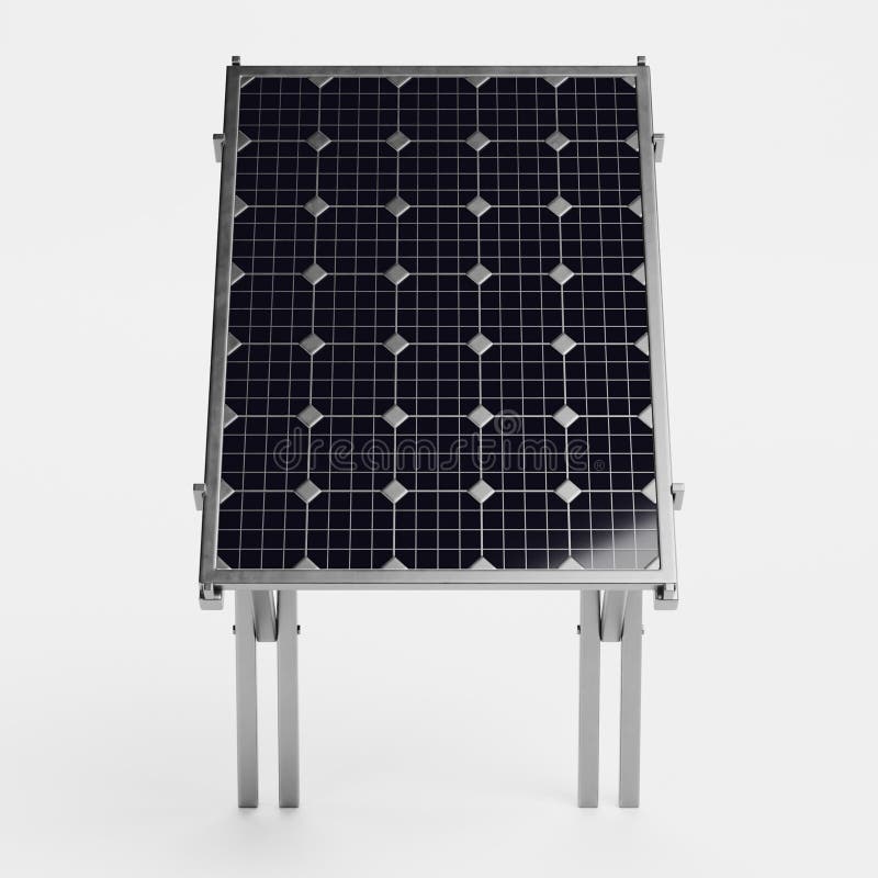 3D Render of Solar Panel stock illustration. Illustration of green ...