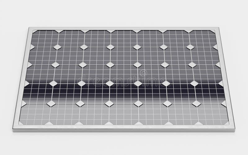 3D Render of Solar Panel Farm Stock Illustration - Illustration of ...