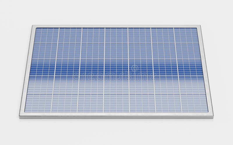 3D Render of Solar Panel stock illustration. Illustration of ...