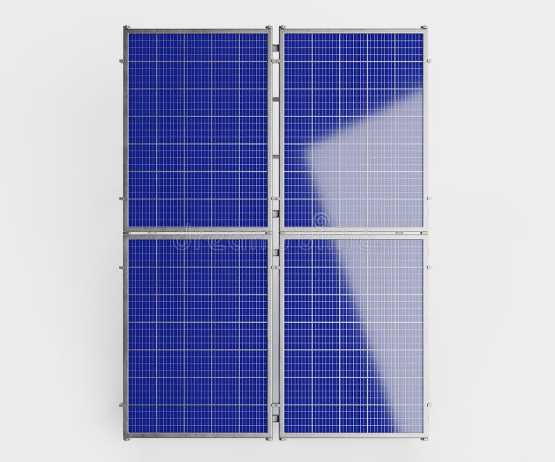 3D Render of Solar Panel stock illustration. Illustration of panel ...