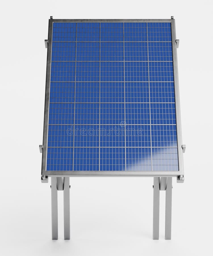 3D Render of Solar Panel stock illustration. Illustration of solar ...