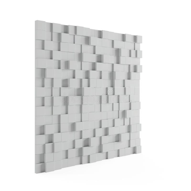 Realistic 3D Render of a Stone Square Wall with Multiple Smaller ...
