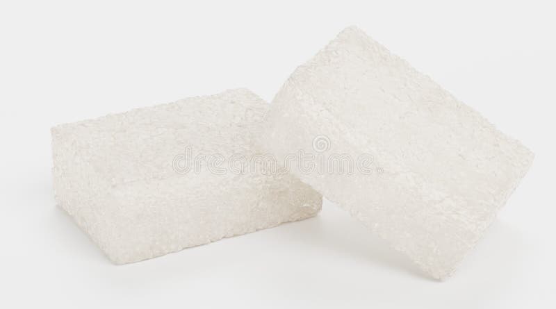 3D Render of Sugar Cubes stock illustration. Illustration of coffee ...