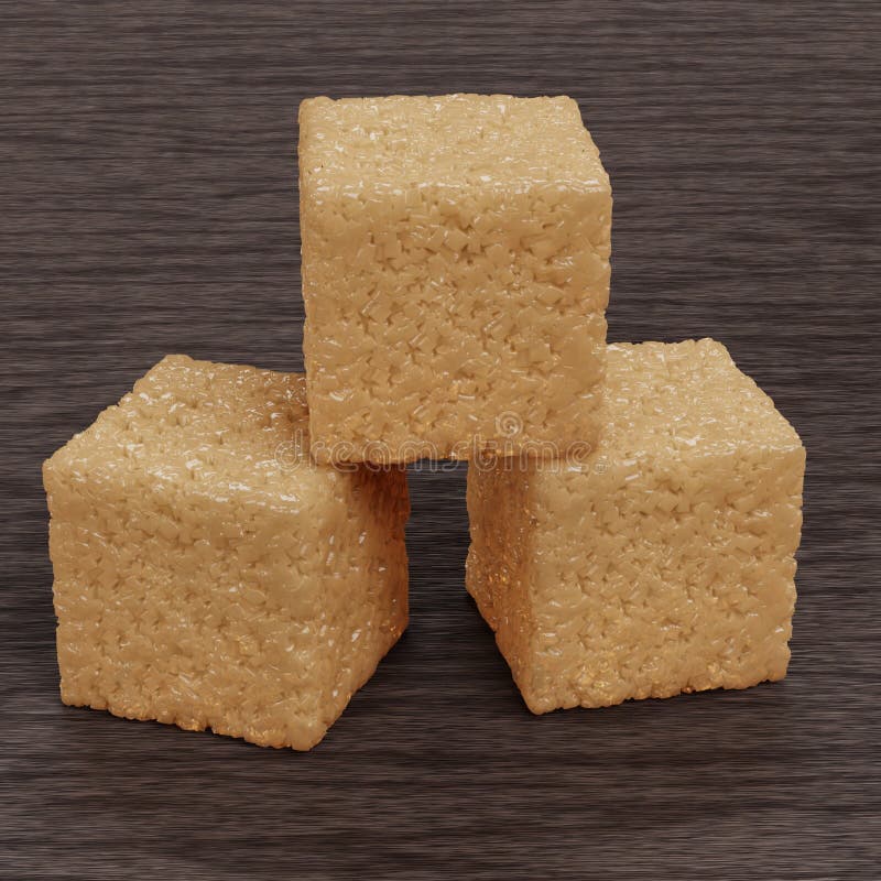 3D Render of Sugar Cubes stock illustration. Illustration of render ...