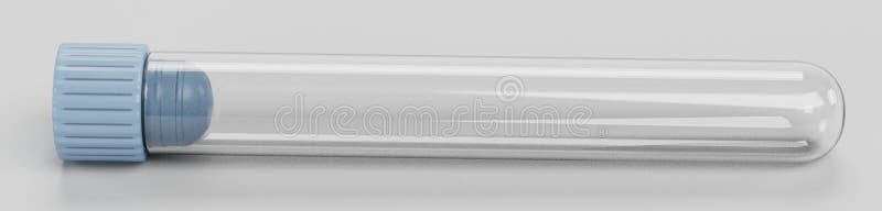 3D Render of Test Tube stock illustration. Illustration of laboratory ...
