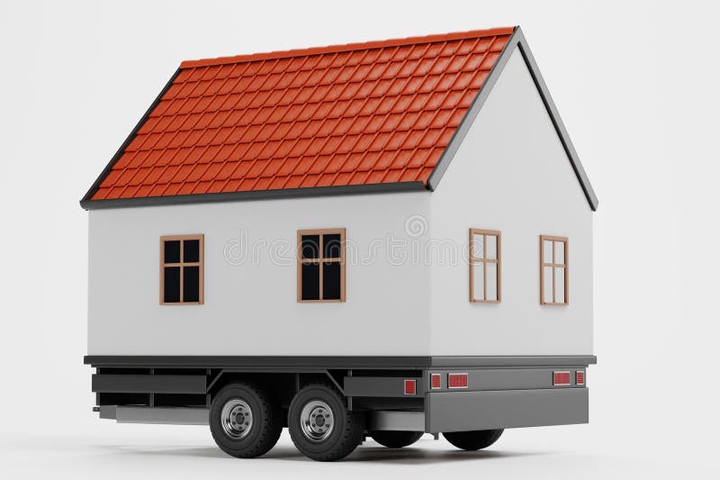 3D Render of Tiny House stock illustration. Illustration of house ...