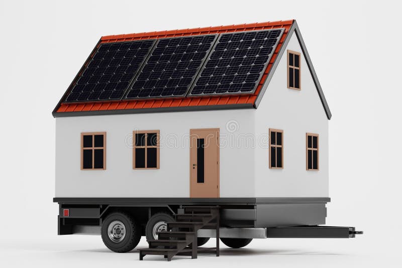 3D Render of Tiny House stock illustration. Illustration of building ...