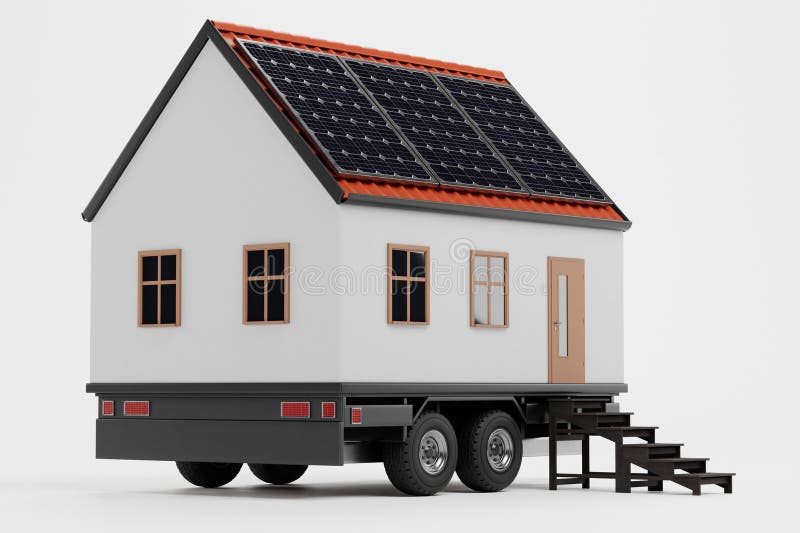 3D Render of Tiny House stock illustration. Illustration of large ...