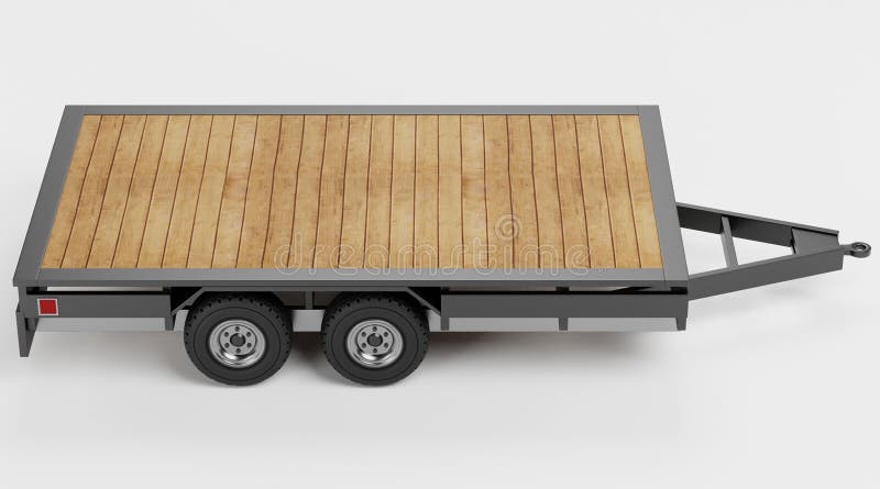 3D Render of Trailer stock illustration. Illustration of worn - 299815527