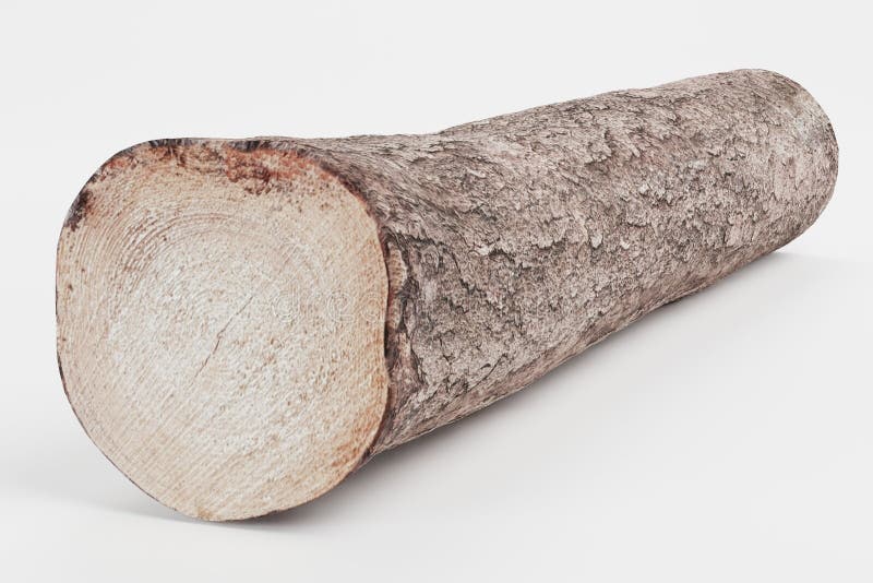 3D Render of Tree Log stock illustration. Illustration of wood - 249655129