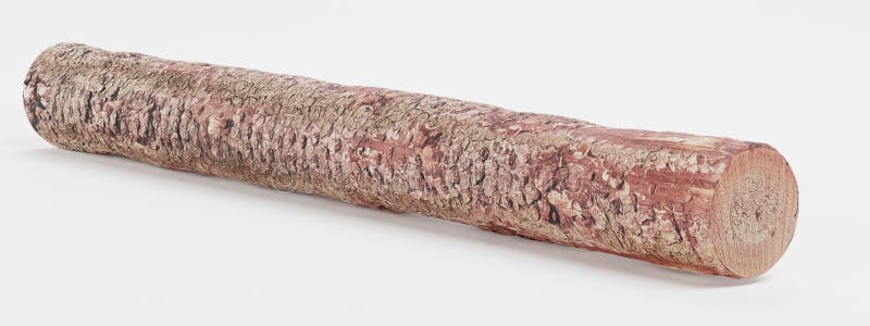 3D Render of Tree Log stock illustration. Illustration of render ...
